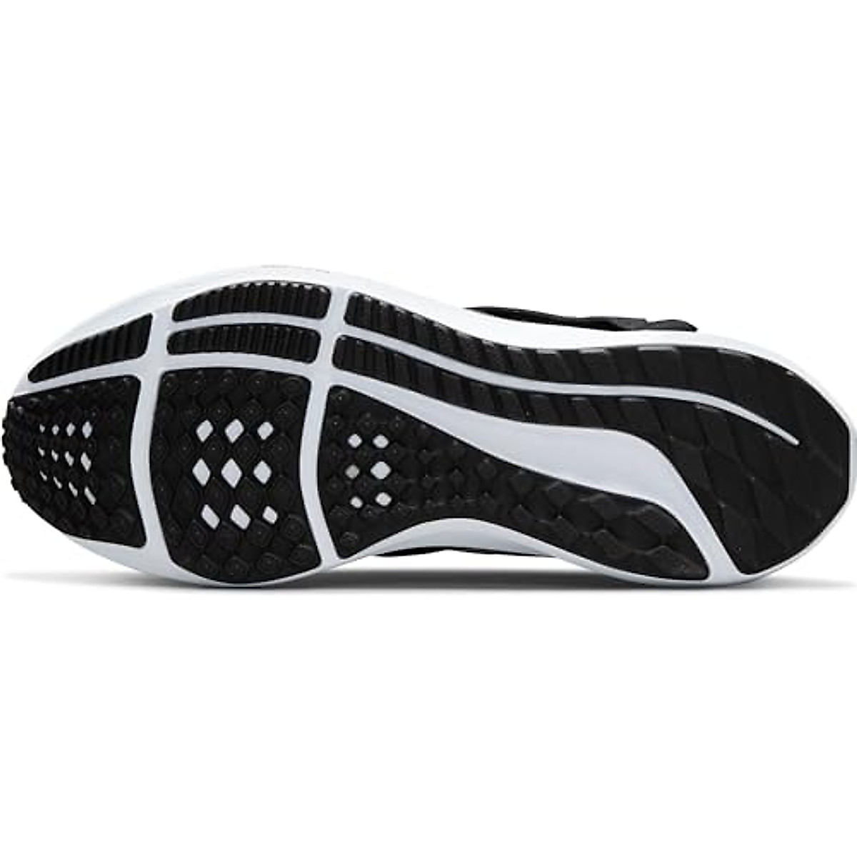 NIKE Women's Sneaker, Black White Dk Smoke Grey, 7.5