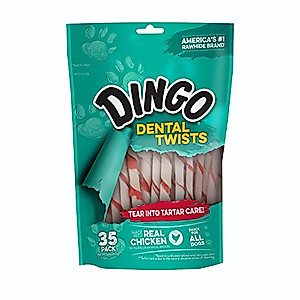 Dingo Dental Twists for Small and Medium Dogs, 35-Count