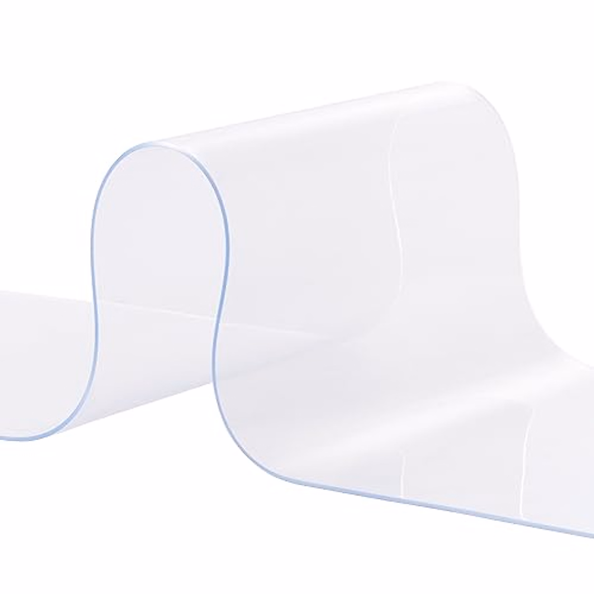 VEVOR Strip Curtain, 75' Length x 8" Width x 0.08" Thickness, Clear PVC Smooth Curtain Strip Door Bulk Roll, Plastic Door Strips for Doorways of Supermarket, Garage, Warehouse, Barn, Pet Animal House