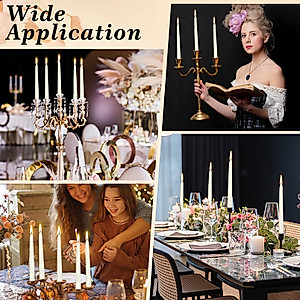 Dyrfolm 16 PCS Spiral Taper Candles,White Spiral Candle,10 Inch Twisted Taper Candles,Unscented Twisted Candlesticks,Dripless Long Candle Sticks for Wedding,Party,Dinner and Home Decoration