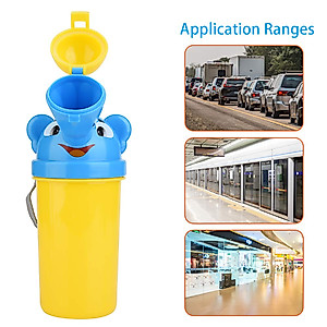 Pee Bottles, Reusable Upgrade Portable Urinal Potty, Baby for Baby Kids Car Travel Pee Training(Yellow, Prince)