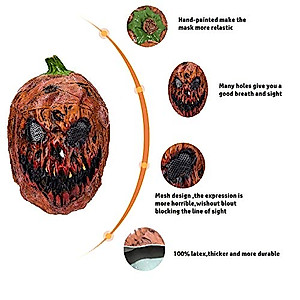Halloween Decoration Pumpkin Head Latex Masks