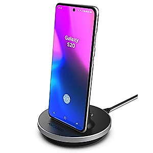 Encased Charging Station (Fast Charge Compatible) Adjustable Desktop Dock USB-C Charger Stand (Case Friendly Design) for Samsung Galaxy S10/Plus/S20/S21/S22/S23 Ultra