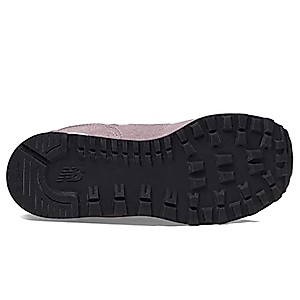 New Balance Girls 574 V1 Disc Lace-Up Sneaker, Lilac Chalk/Sea Salt, 5 Big Kid