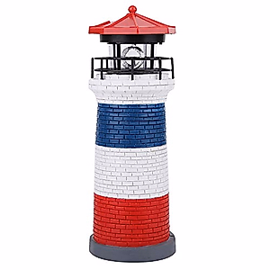 Naroote wosumeouse, Easytic Rotating Light Lighthouserightness Led Beads Waterproofme(Red Blue White)