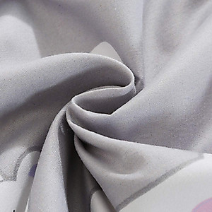 Homiest Polar Bear Pillowcase Cartoon Animal Printed Brushed Microfiber Pillowcases Standard Size 20x26, Grey Bear