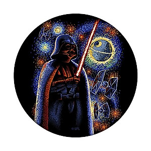 Star Wars Darth Vader Starry Night Paint Galaxy PopSockets Standard PopGrip