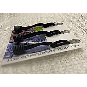 Hair Tie Zipper Pull (black)