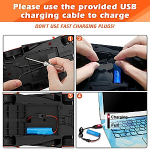 Growsland Remote Control Car RC Cars Xmas Gifts Toys for Kids 1/18 Electric Sport Racing Hobby Rc Crawler Toy Car Boys Girls Adults Included Rechargable Batteries (Orange)