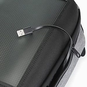 LED Backpack Pix Backpack Smart Backpack Lockable Laptop Backpack With Hard Case For Men Smart Light Up Backpack With Interactive Display Screen, Black