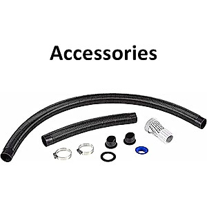 YUEWO Solar Dome Above Ground Pool Heater for Inground and Above Ground Outdoor Swimming Pools Water Heater with Connector, Black