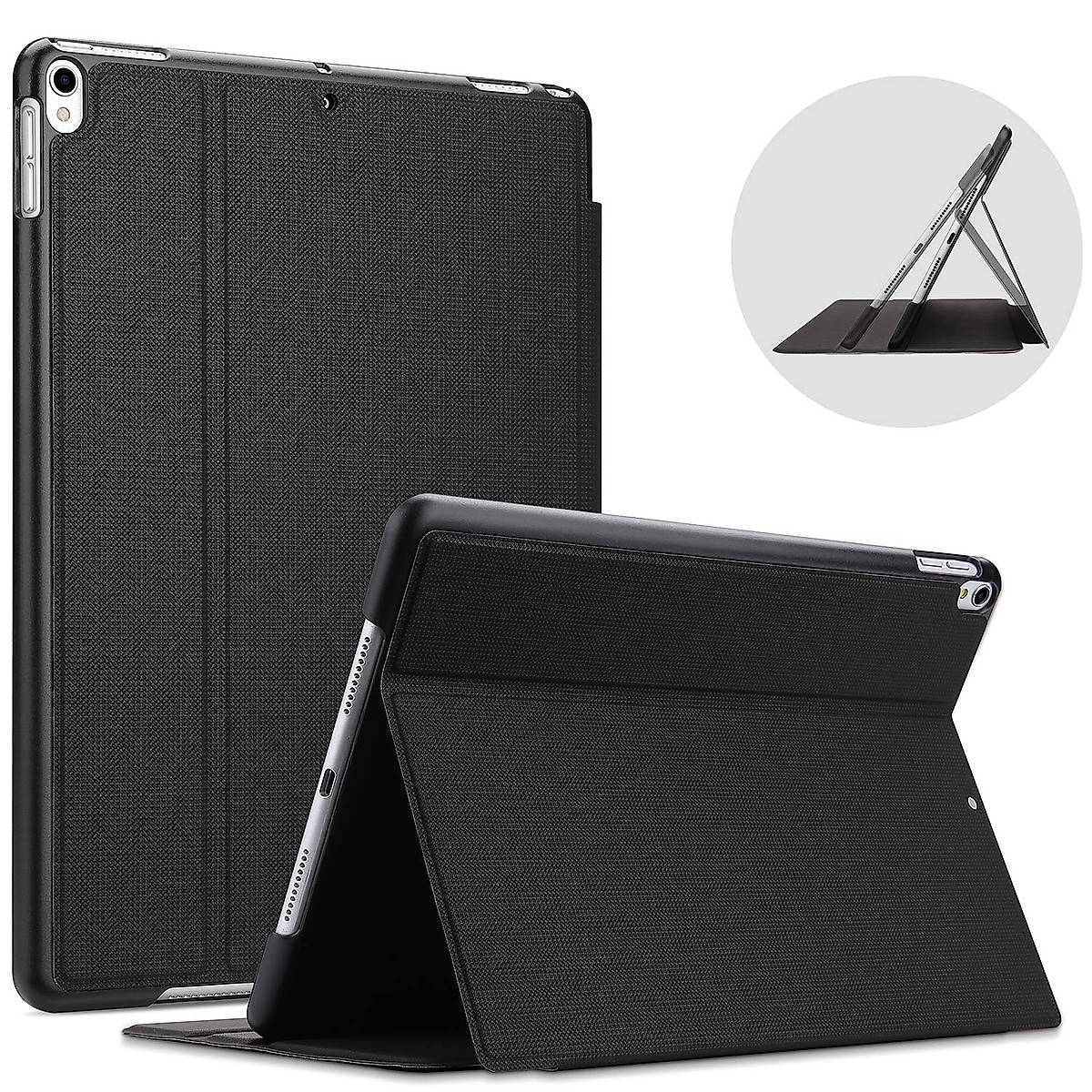 ProCase Cover for iPad Air 3 10.5" 2019 / iPad Pro 10.5 2017 Case, Slim Stand Protective Folio Case Smart Cover for iPad Air 10.5" (3rd Gen) 2019 / iPad Pro 10.5" 2017-Black