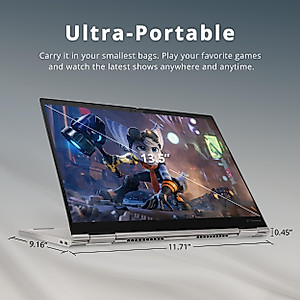 Lenovo Thinkpad X1 Yoga 13.5" 2 in 1 2K Touch Business Laptop, Intel Core i7-1160G7, 16GB RAM, 512GB SSD, Backlight Keyboard, Fingerprint Reader, Win 11 Pro, Gray, 32GB Hotface USB Card