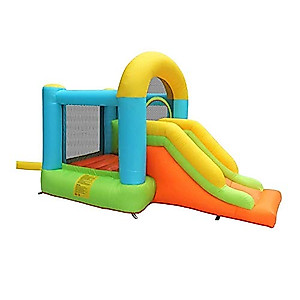 Castle Bouncer with Slide Inflatable Castle Playground Equipment Children's Play House Indoor and Outdoor Small Trampoline Inflatable Castle