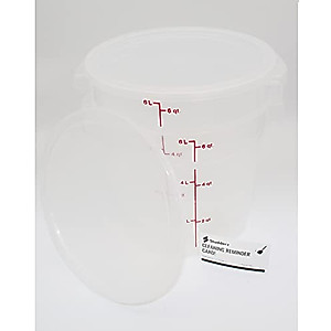 Studderz Cambro Commercial Grade Food Storage Containers (2) with Lids - 6qt Bundle, Red (6QT2PK)