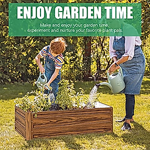 SnugNiture Galvanized Raised Garden Bed 6x3x1FT Outdoor Large Metal Planter Box Steel Kit for Vegetables, Flowers, Herbs, and Succulents