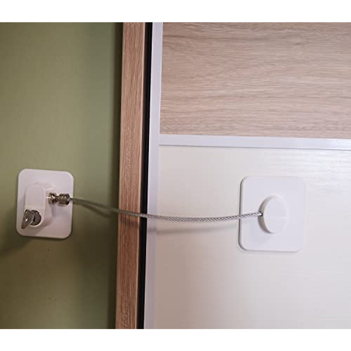 YEYA Upgraded No Drill Furniture Wall Anchors for Baby Proofing, Anti Tip Furniture Straps for Child Safety 2 Pack