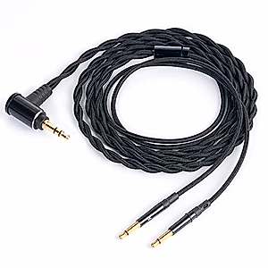FAAEAL HE400SE Audio Cable,Replacement for Hifiman HE4XX, HE400i(New Edition),HE1000,Meze 99 Classics,Denon AH-D9200 D7200 Headphones, Dual 3.5mm(1/8”) Aux Cord Extension Wire(3.5mm)