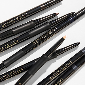 LAURA GELLER NEW YORK INKcredible Gel Eyeliner - Blackbird - Waterproof Smudge-proof Eyeliner Pencil - Built in Sharpener