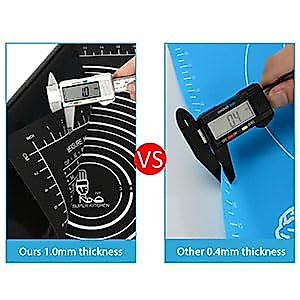 Non-slip Silicone Pastry Mat Extra Large 28''By 20'' for Non Stick Baking Mats, Table/Countertop Placemats, Dough Rolling Mat, Kneading/Fondant/Pie Crust Mat By SUPER KITCHEN