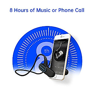 Open Ear Headphones, Bluetooth Headphones with Mp3 Player Included 8 GB Memory, Earbuds with Bluetooth Wireless Headphones, Cordless Sports Earbuds Sweatproof for Working Running Driving