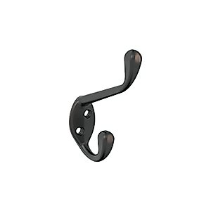 Amerock | Large Coat Hook | Wall Mount | Oil Rubbed Bronze | 1 Pack | Robe Hook | Towel Hook | Entryway Hook | Bathroom Hook