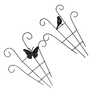 Yardwe 10 Pcs Vegetable Plants Flower Plant Flower Support Vegetable Plant Cage Plant Trellis for Climbing Potted Plant Support Trellis for Potted Plants Outdoor Potted Plant Trellis Rose