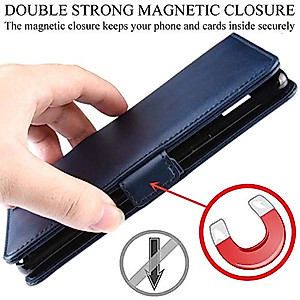 HualuBro Xiaomi Redmi Note 9S Case, Redmi Note 9 Pro Case, Premium PU Leather Full Body Shockproof Magnetic Wallet Flip Case Cover with Card Slot Holder for Redmi Note 9S Phone Case - Brown