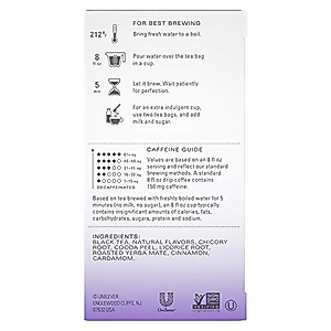 TAZO Dessert Delights Vanilla Bean Macaron Tea Bags, Sugar and Calorie Free, 15 Count (Pack of 6)