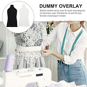 2pcs Female Dress Form Mannequin Torso Body Cover Mannequin Tailors Body Lace Cover for Clothing Jewelry Display Model Display