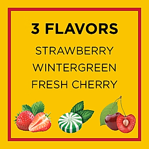 Carmex Daily Care Moisturizing Lip Balm Tubes with SPF, Fresh Cherry, Strawberry and Wintergreen Lip Balm Pack, 0.35 OZ - (3 Packs of 3)