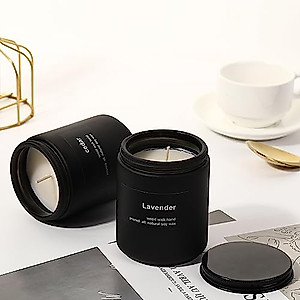 Scented Candle Cedar,7oz 45Hour Burn,Scented Candles for Home| Spring Candles| Black Jar Candle|Soy Candles,Long Lasting Candles |for Men & Women Candles Gifts (Cedar, 7oz)