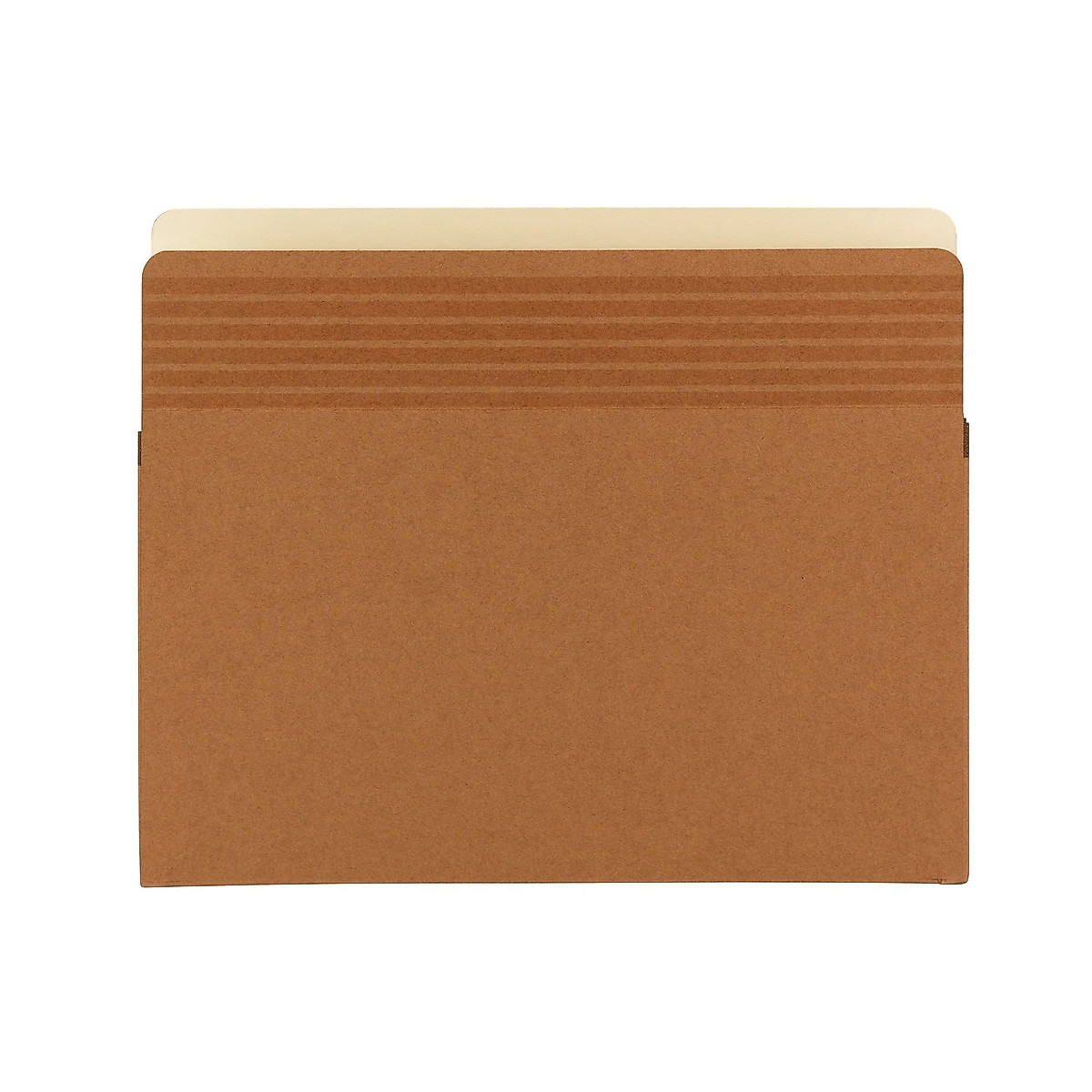 Smead Easy Grip® File Pocket, Straight-Cut Tab, 5-1/4" Expansion, Letter Size, Redrope, 10 per Box (73209)