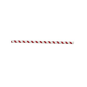 Karat Earth KE-C9338 10.25" Giant Paper Spiral Straws (7mm),Wrapped,Red & White (1,200 ct)