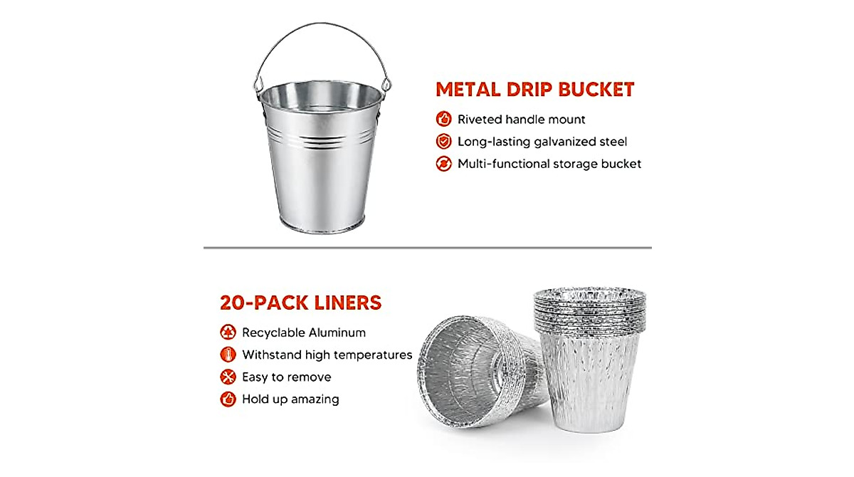 Stanbroil Drip Bucket Replacement for Traeger & More | Easy Grill Cleanup