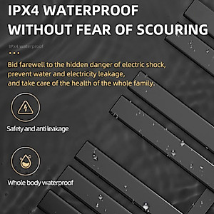 Electric Towel Rail, Bathroom Radiator, Wall Mounted Towel Warmer and Towel Dryer Made of Aluminium Alloy with Timer Temperature Control Anthracite, Black (Black) Beautiful Scenery