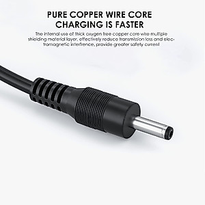 Onite 2pcs USB to DC 5.5x2.1mm Power Cable, 20AWG 3.3ft Barrel Jack Center Pin Positive Charger Cord for Led and Peripheral Products