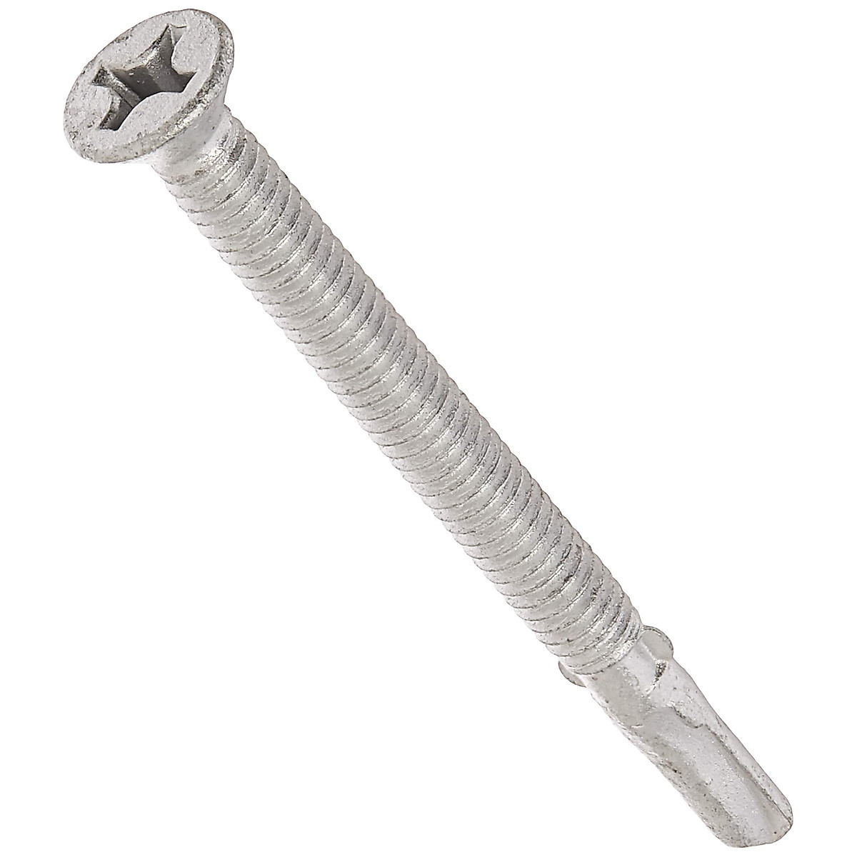 The Hillman Group 560671 12-24-Inch x 2-1/2-Inch Flat Head Phillips Self Drilling Screw with Wings, 100-Pack, No Size, No Color