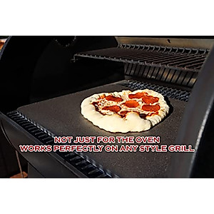 THERMICHEF by Conductive Cooking - Square Pizza Steel Plate for Oven Cooking and Baking (3/8" Deluxe, 16”x16” Square) - Made in USA
