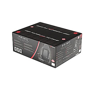 Arozzi Primo Premium PU Leather Gaming Chair Office Chair with Recliner Swivel Tilt Rocker Adjustable Height 4D Armrests Neck Pillow and Built-in Lumbar Adjustment - Black with Gold Accents