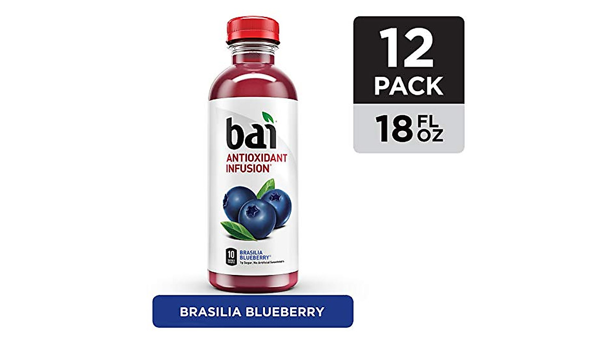 Bai Brasilia Blueberry Water - Antioxidant Drinks, 12 Count