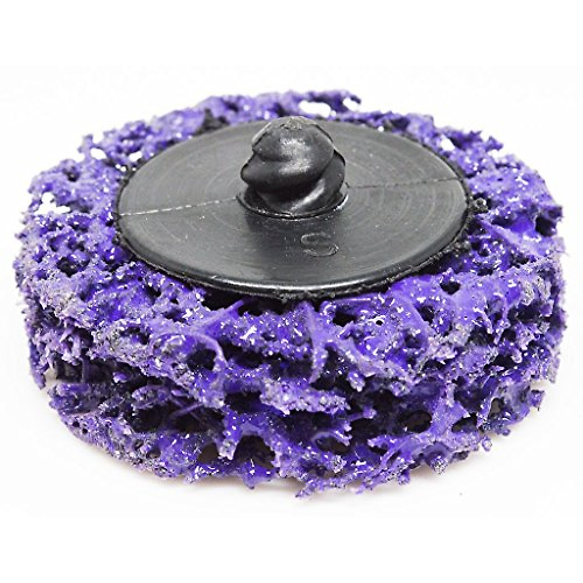 Benchmark Abrasives 2" Quick Change Non Woven Nylon Extra Coarse Strip Discs for Sanding Polishing Paint Removal with Male R-Type Backing Use with Die Grinder - (10 Pack)