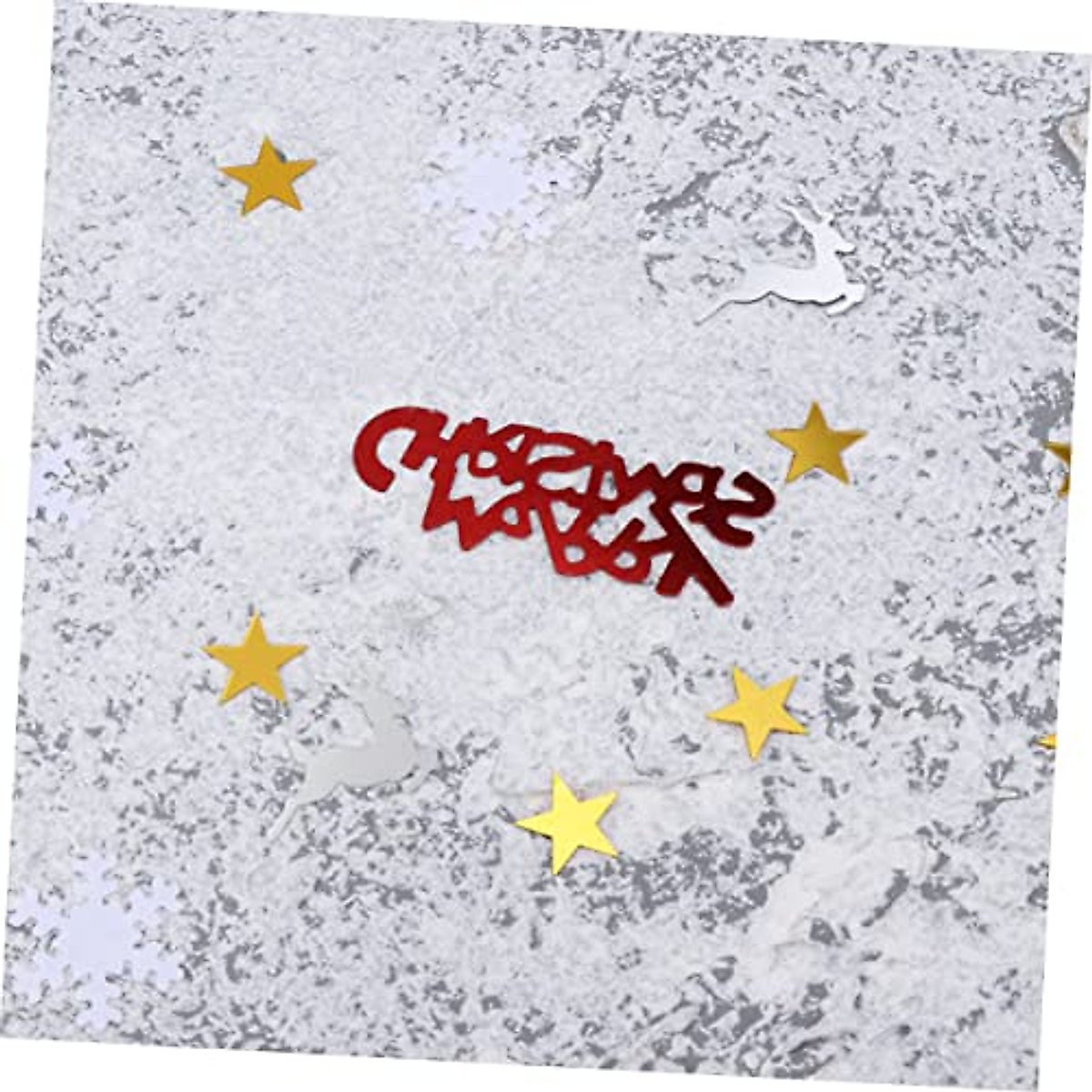 NOLITOY Merry Christmas Confetti Christmas Tree Confetti Christmas Tree Decoration Ornaments Metallic Confetti Xmas Tree Confetti Glitter Confetti for Christmas Nativity Decor Flash Crafts