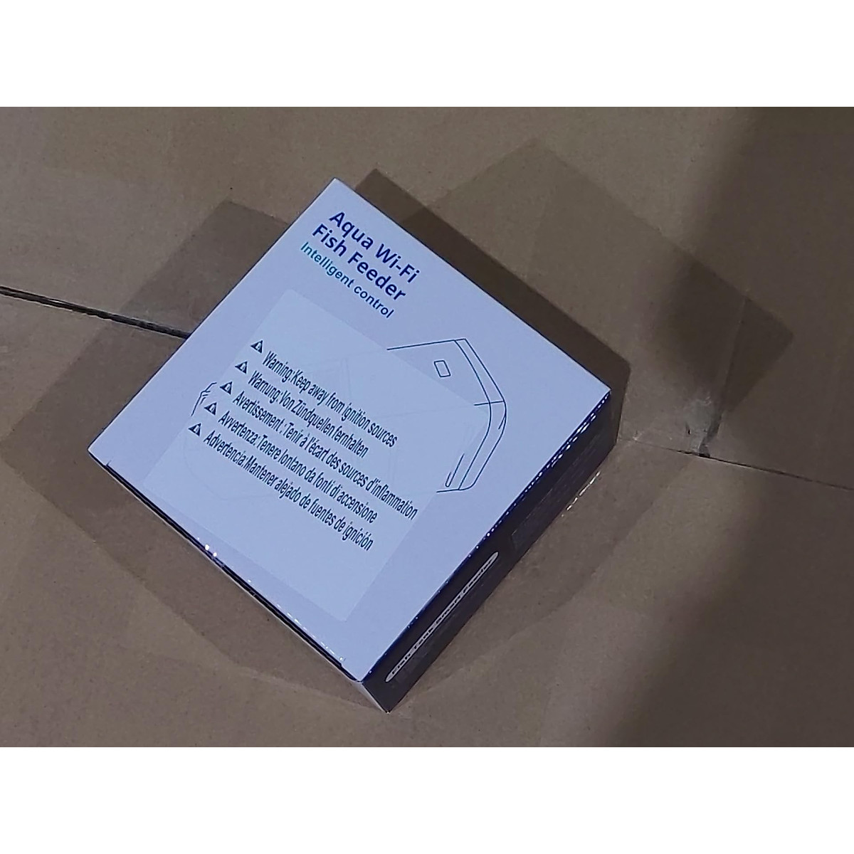 [Upgrade] WiFi Control Automatic Fish Feeder with APP Lychee Aquarium Automatic Fish Feeder, WiFi Control Auto Fish Food Dispenser for Home Office (Black)