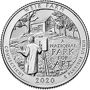 2020 W W America the Beautiful Weir Farm Quarter Quarter Seller Uncirculated