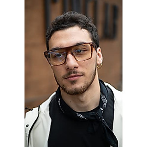 VISOONE Square Full Rim Blue Light Blocking Glasses Large Fashion Computer Multi Colors Eyeglass Frame Women Men ALBA