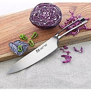 Cangshan TN1 Series 1020007 Swedish 14C28N Steel Forged Chef Knife, 8-Inch