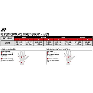 K2 Skate Performance Wrist Guard,Black_Silver,Medium,30E1417.1.1.L