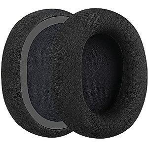 Geekria Comfort Mesh Fabric Replacement Ear Pads for Microsoft Xbox Wireless, Xbox Stereo Headset 20th Anniversary Special Edition Headphones Ear Cushions, Headset Earpads, Ear Cups Repair Parts