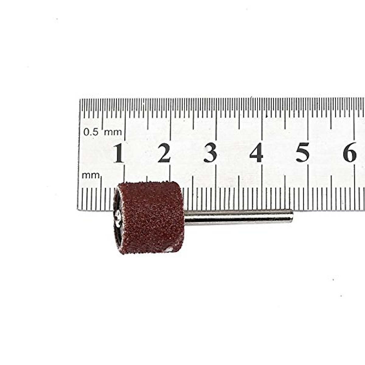 Dophee 100Pcs Sanding Drum 1/2(inch) 80 Grit Sand Bands Shank Rotary Tool Kit with 2Pcs Mandrels